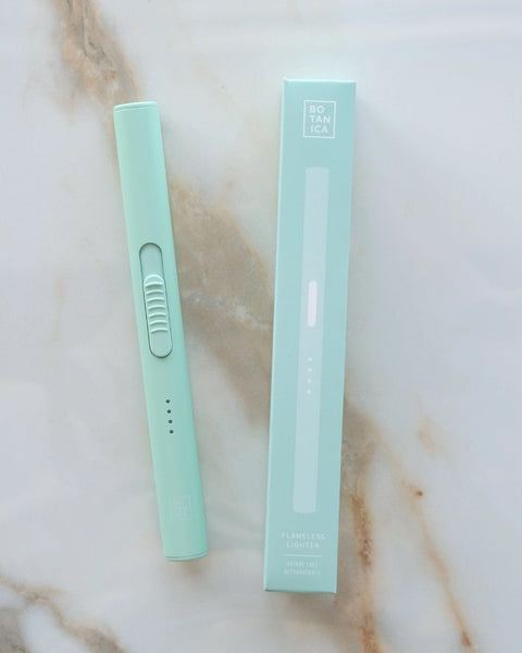 BOTANICA Flameless Lighter - Rechargeable USB-C - Seafoam – Baske