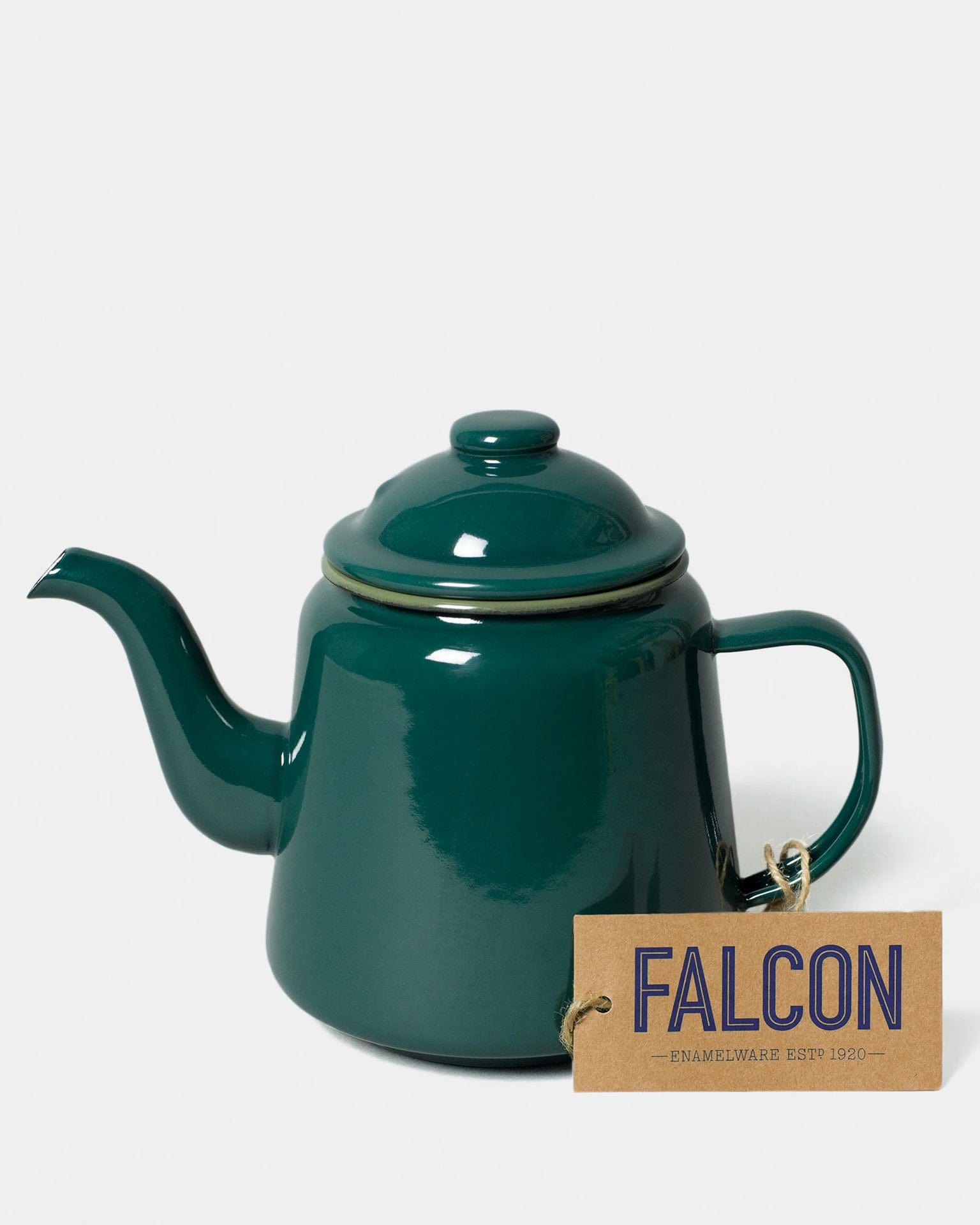 Falcon Enamelware Teapot In Samphire Green | Teapots – Baske