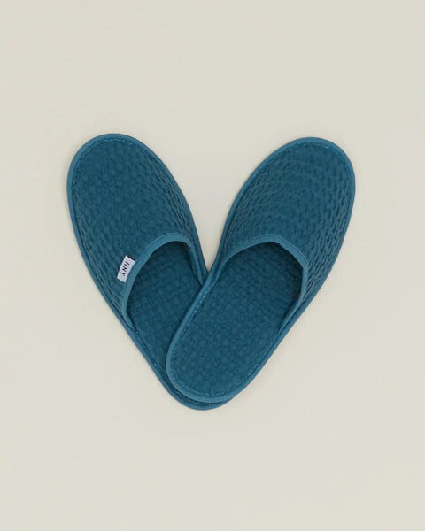 Hawkins New York Simple Waffle Slippers Peacock – Baske
